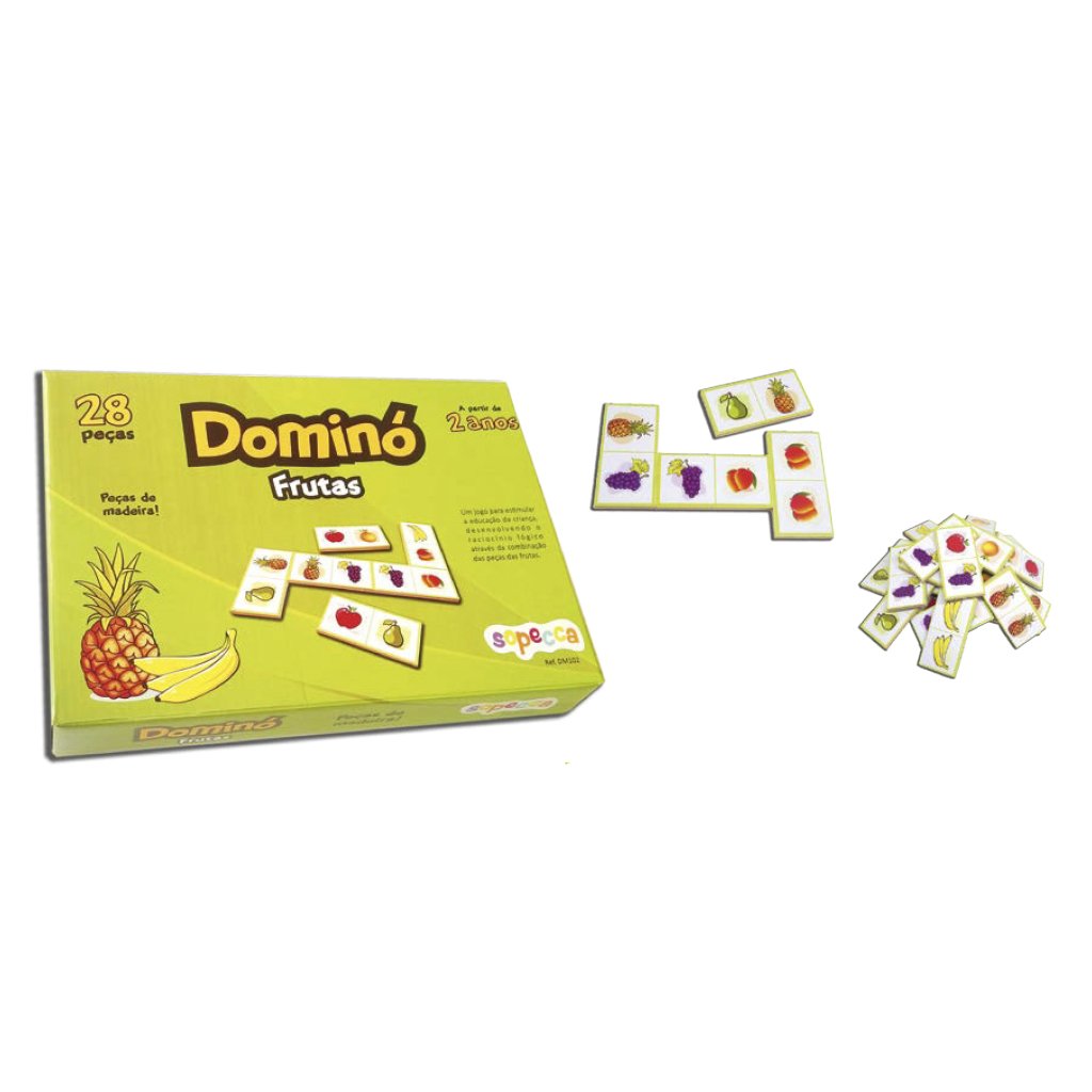 Jogo Dominó Frutas - Sopecca